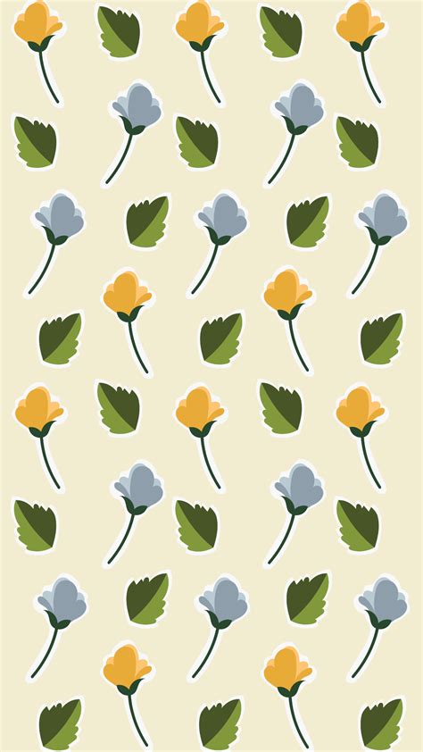 Free Floral Pattern Iphone Background Template To Edit Online