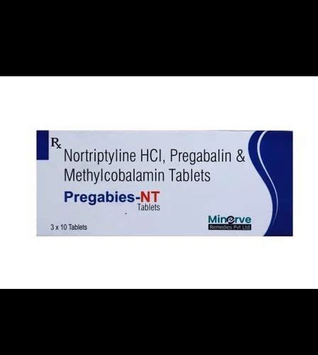 Nortriptyline Hci Pregabalin Methycobalamin Tablets 75 Mg At ₹ 95 Box In Aurangabad