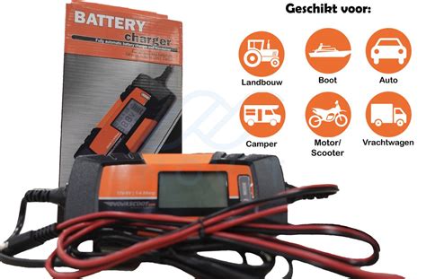 Slimme Acculader 12 Volt And 6 Volt Druppellader Voor Auto Scooter Motor Bol