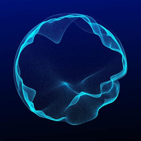 Premium Photo Futuristic Sphere Of Lines Network Connection Big Data Abstract Technology