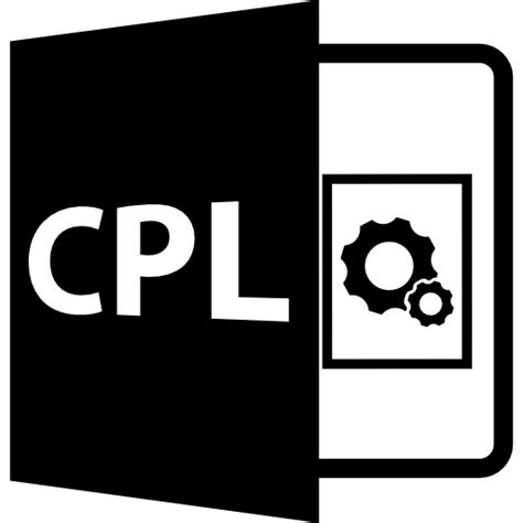 Cpl File Format With Cogwheels Icon