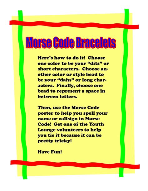 Make A Morse Code Name Bracelet For Girl Scouts
