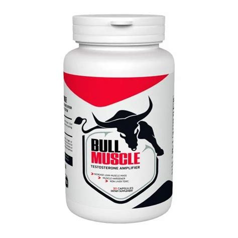 Bull Muscle Testosterone Amplifier Dietary Supplement Capsules At