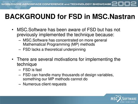 PPT FULLY STRESSED DESIGN In MSC Nastran PowerPoint Presentation Free Download ID