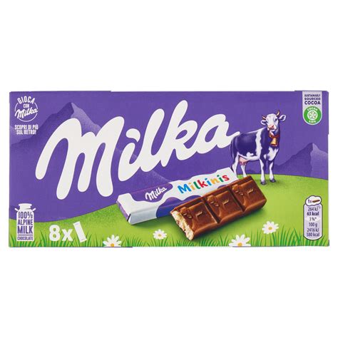 Milka Milkinis Barrette Di Cioccolato Milka Con Ripieno Di Crema Al