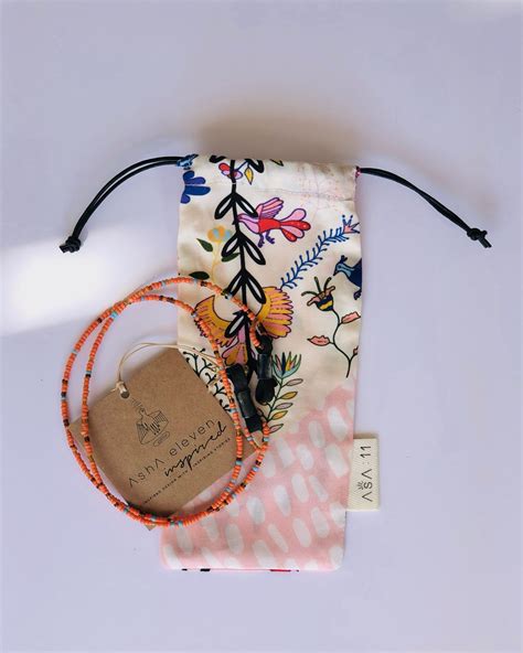 Beaded Sunglasses String And Pouch Multi Asha Eleven