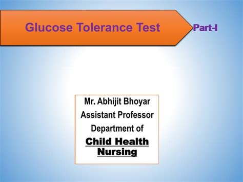 Glucose Tolerance Test Ppt