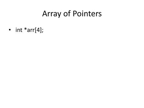 Arrays And Pointers Ppt Download