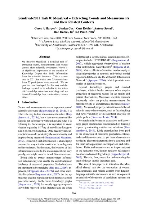 Pdf Semeval 2021 Task 8 Measeval Extracting Counts And