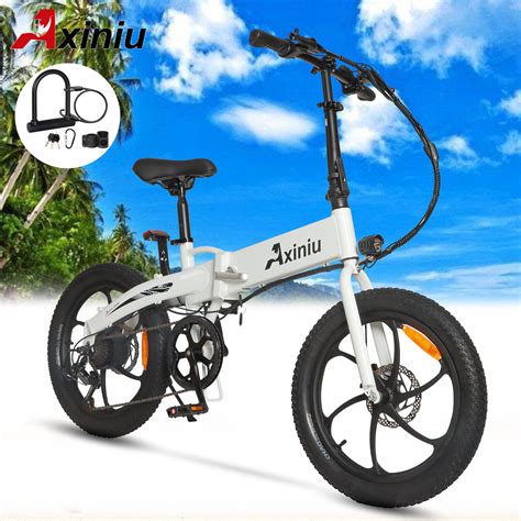 Axiniu 850w 36v 20 Electric Folding Bicycle 7 Speed Snow Bike City