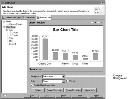 Eclipse Birt Report Developer Guide Galileo How To Set A Charts Background Color