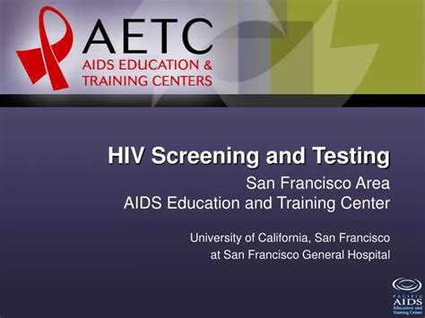 PPT HIV Screening And Testing PowerPoint Presentation Free Download ID 3038125