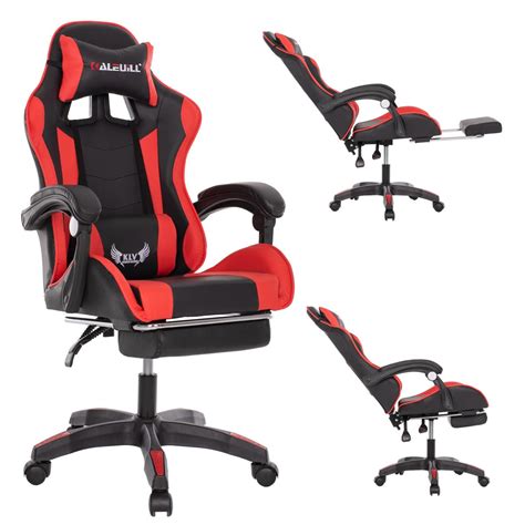 Freebox Fb91182 01 Καρέκλα Gaming Δερματίνης με Υποπόδιο Μαύρο Κόκκινο Skroutz Gr