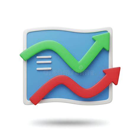 3d Render Of Upward Trending Chart Icon Visualizing Growth And Progress In Business Analytics