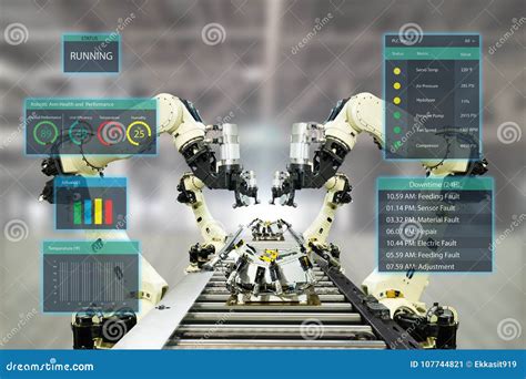 Iot Industry 40 Conceptsmart Factory Using Automation Robotic Arms