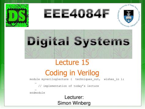 Ppt Lecture 15 Coding In Verilog Powerpoint Presentation Free Download Id 2652490