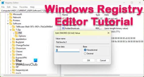 Windows Registry Editor Tutorial Tips Features