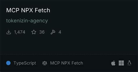 Mcp Npx Fetch Glama