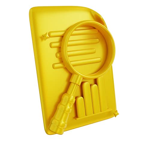 3d Illustration Golden Data Analysis Document 18244266 Png