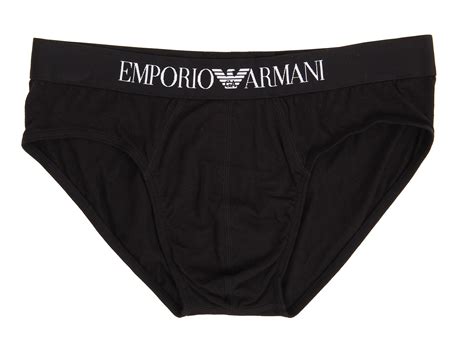 Emporio Armani Stretch Cotton Classic Brief In Black For Men Lyst