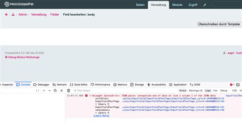 Field Editor Error Caused By Field Tags With Unallowed Characters · Issue 1536 · Processwire