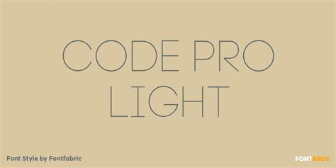 Code Pro Light Font Style By Fontfabric Font Bros