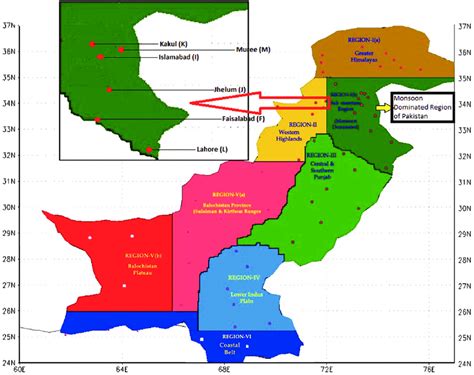 The Eight Homogeneous Climate Zones Of Pakistan The Area Under Study