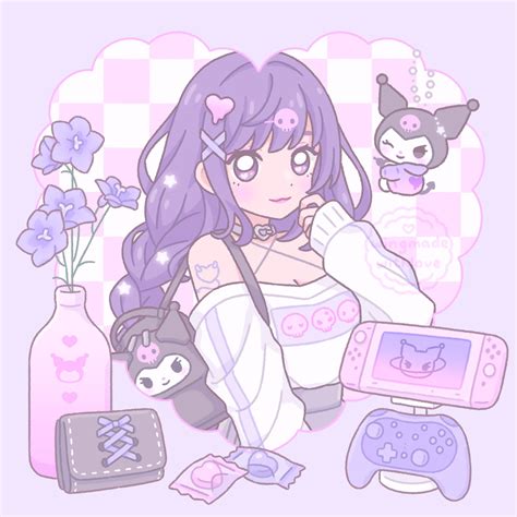 Rachel Wingmadewlove Kuromi Raiden Shogun Genshin Impact Onegai