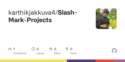 Github Karthikjakkuva4slash Mark Projects