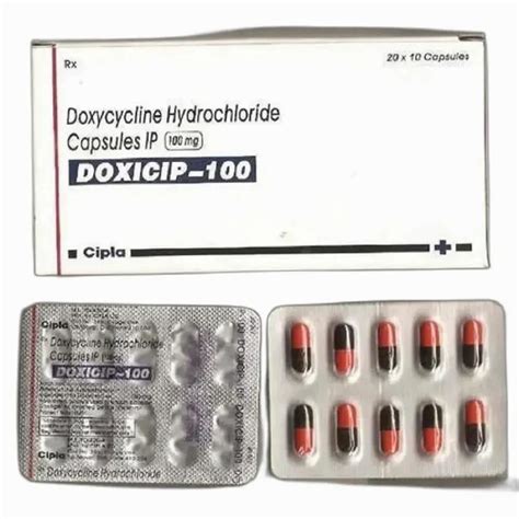 Doxicip 100mg Capsule At ₹ 200 Box Antibiotic Medicines In Nagpur Id 26751550591
