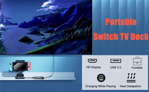 Hxwlo Switch Dock For Nintendo Switch Oled Switch Dock Station For Tv Portable