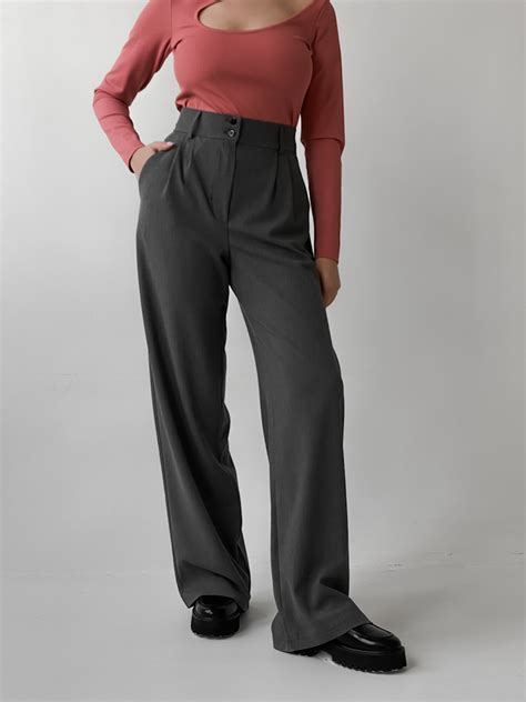 Lemannfashion ფართე კლასიკური შარვლები Lemann Fashion