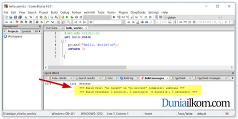 Cara Mencompile Dan Membuat File Exe Bahasa Pemrograman C Duniailkom