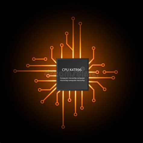 Vector Electronic Chip Vector Illustration Stock Vector Illustration Of Business Device