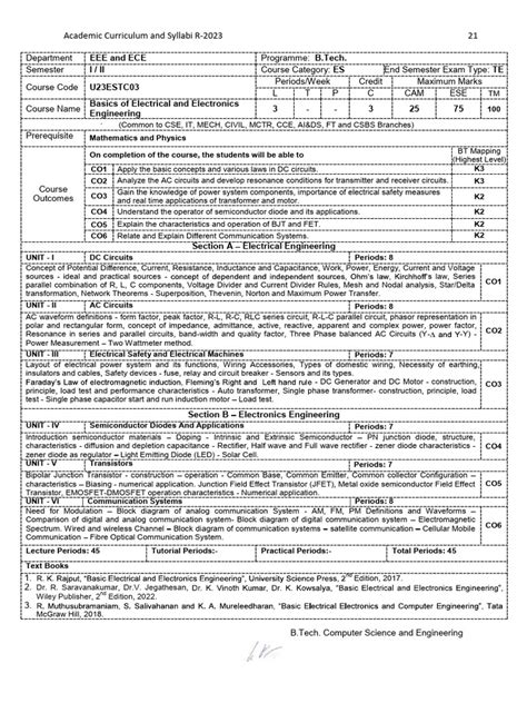Syllabuscse Pdf Rectifier Diode