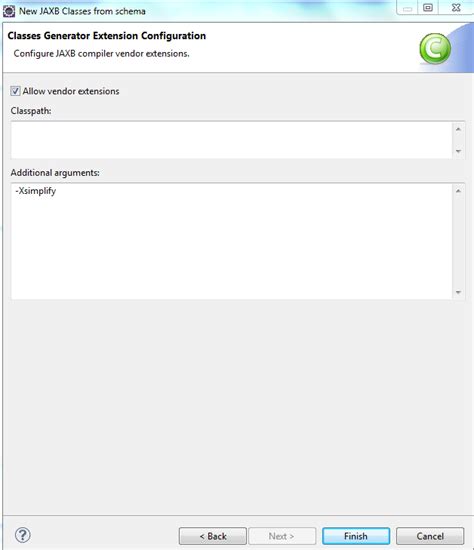 How To Enable Jaxb Simplify Plugin In Eclipse Stack Overflow