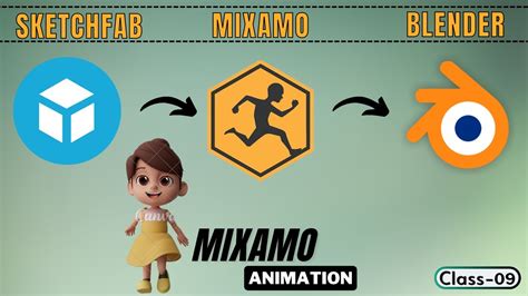 Class 9 How To Use Custom Characters In Mixamo Sketchfab Blender Beginner Tutorials In