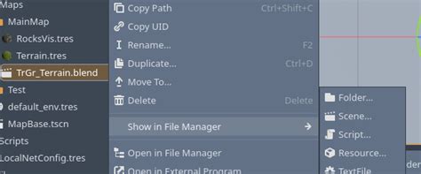 40beta17 Rightclick On Blend File Shows New Menu Entry As Show In File Manager · Issue