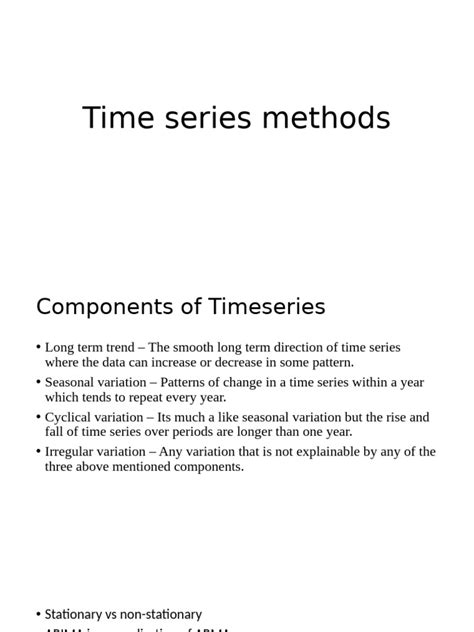 Time Series Methods Pdf