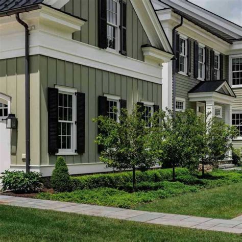 20 Stunning Sage Green House With Black Trim Ideas You Will Love