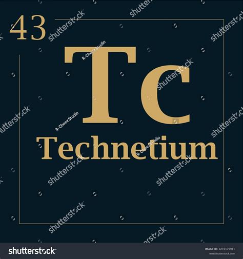 Symbol Element Technetium Atomic Mass Number Stock Vector Royalty Free 2219179911 Shutterstock