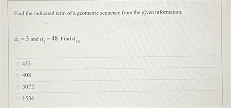 Solved Write The First Five Terms Of The Sequence Defined