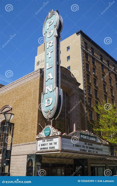 Portland Theater Arlene Schnitzer Concert Hall Portland Oregon April 16 2017 Editorial