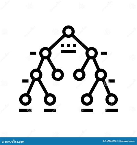 Decision Tree Algorithm Icon Doodle Illustration Cartoon Vector 338769119