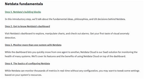 missing guide summary for step 1 · issue 924 · netdata learn · github