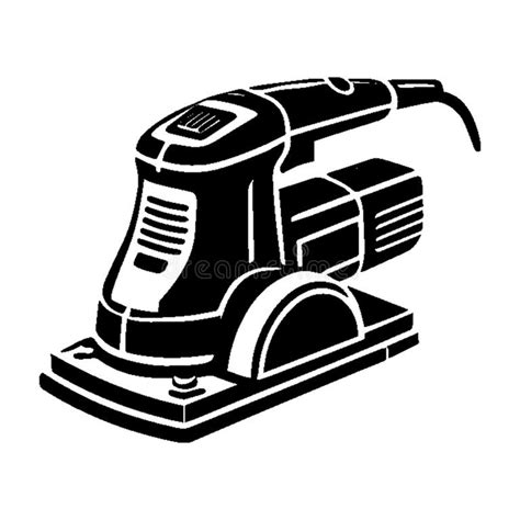Simple Electric Sander Vector Icon For Logo Design Illustration Stock