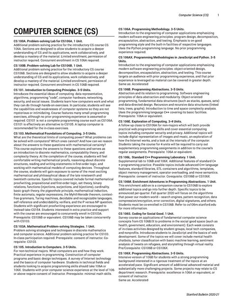 Cs Lecture Notes 16 18 Computer Science Cs 1 Computer Science Cs Cs 100a Lab For Cs106a