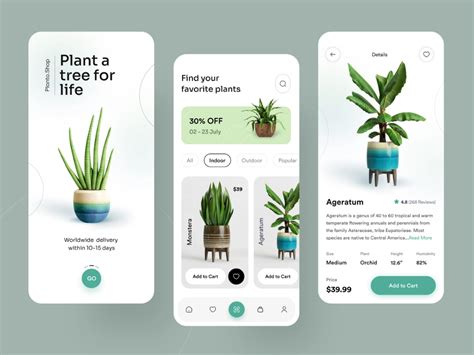 plant shop app by rakib kowshar for orizon