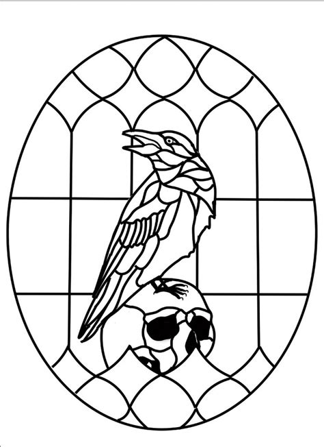 Stained Glass Bird Window Decoration