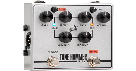 aguilar tone hammer v2 preamp direct box pedal thprepedal bandh